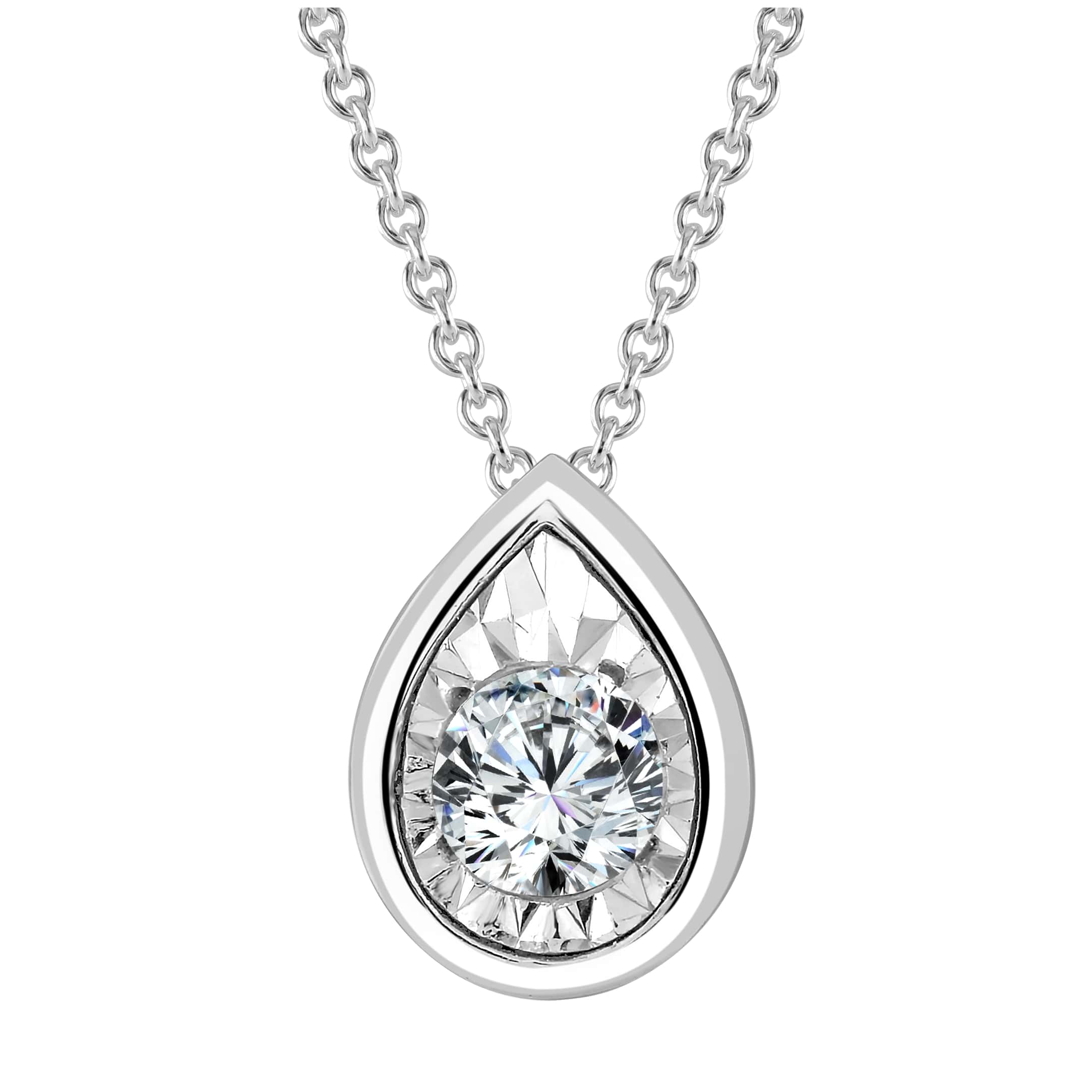 14kt White Gold Diamond Pendant - Charisma Jewelers