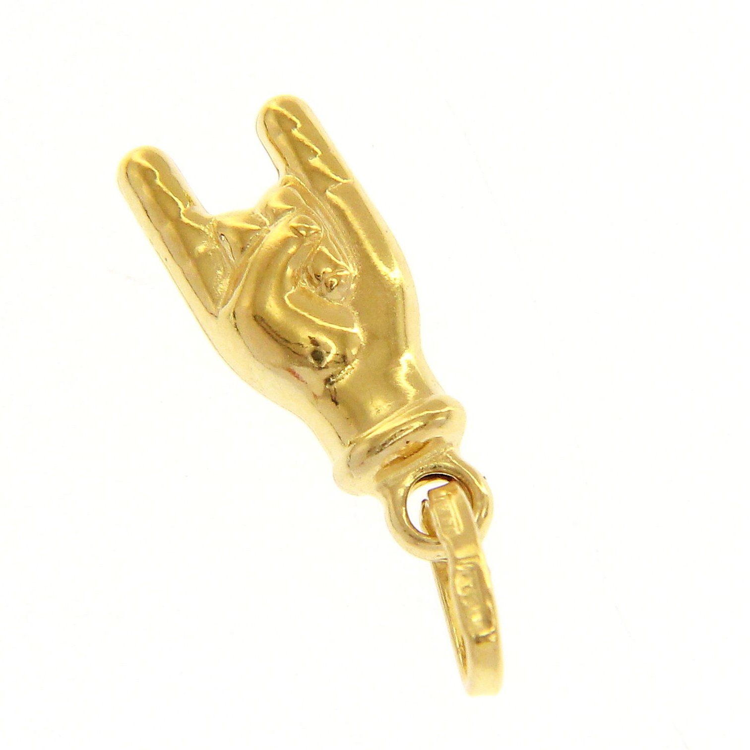 14 Karat Yellow Gold Italian Hand Pendant - Charisma Jewelers